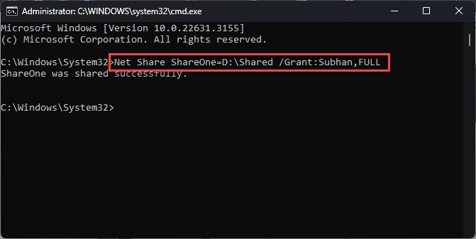 How To View, Create, Delete Network Shares Using Windows Command Prompt