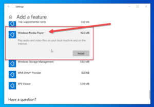 How To Install Media Feature Pack In Windows 10 N/KN Version 1909