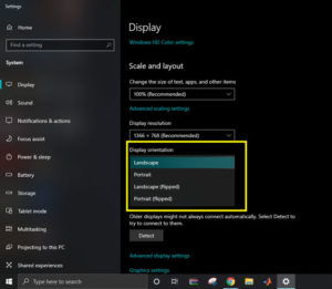 Rotate Screen In Windows 10 And Fix Screen Orientation Issues