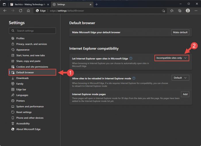 How To Enable And Use IE/Compatibility Mode On Microsoft Edge