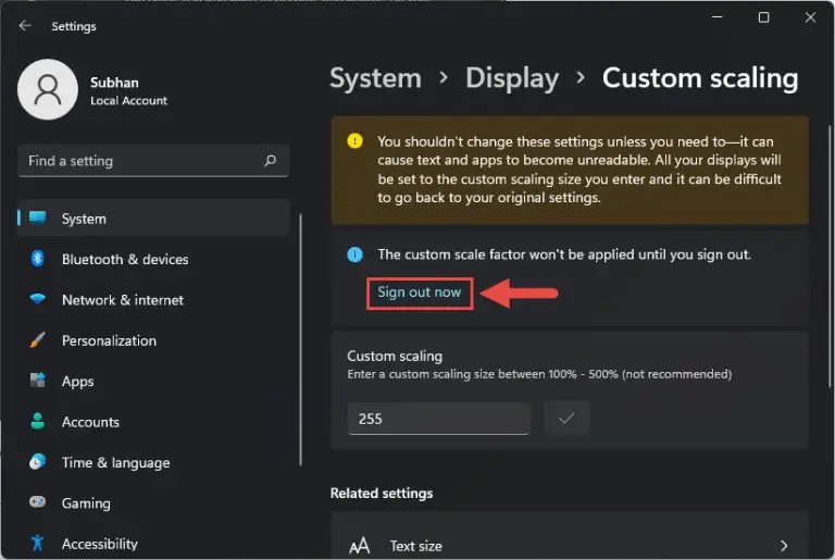 How To Change Screen Resolution And DPI Scaling In Windows 11