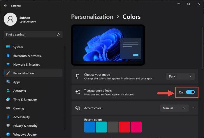 5 Ways To Make Taskbar Transparent In Windows 11/10