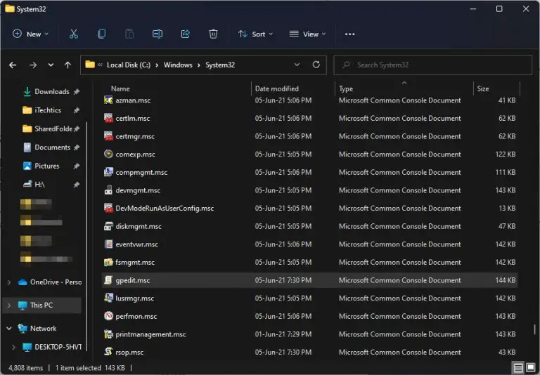 List Of Microsoft Management .MSC Files In Windows