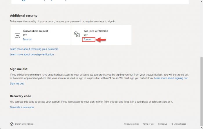 How To Turn On Two-Factor Authentication On Microsoft Account