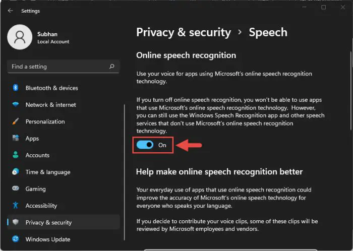 How To Set Up Voice Typing In Windows 11/10
