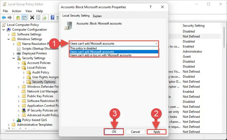 3 Ways To Remove/Disable Microsoft Account In Windows 11/10