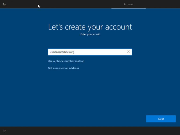 How To Create A New Microsoft Account Using Gmail ID