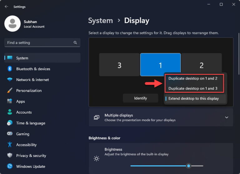 How To Duplicate Or Extend Screen On Windows 11/10