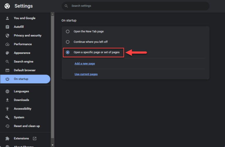 How To Set The Homepage And Startup Pages In Google Chrome (Windows ...