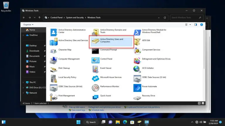 How To Install & Use Active Directory Users And Computers (DSA.msc) Snap-In On Windows 11/10