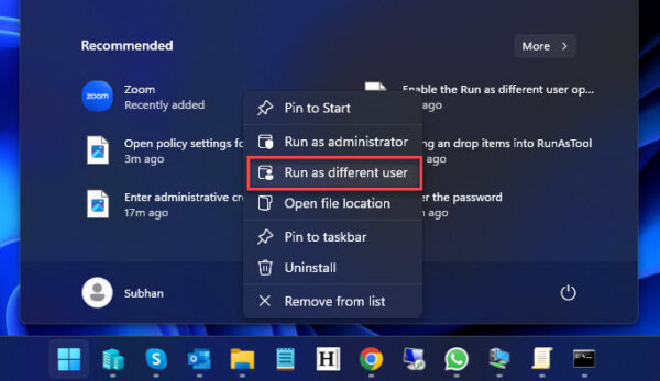 6 Ways To Run App/Program As Different User (RunAs) In Windows 11/10