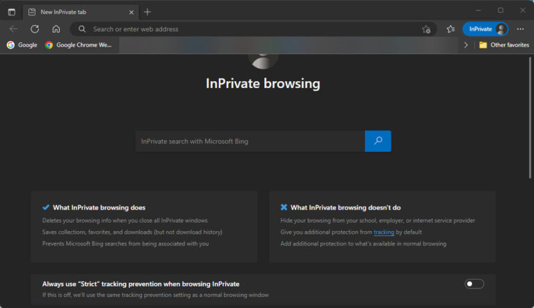 How To Enable, Disable In-Private Browsing In All Browsers