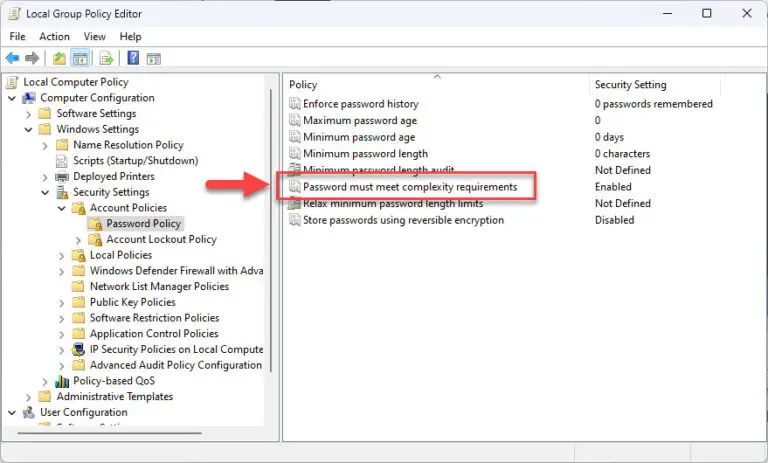 How To Remove Password Complexity Requirements In Windows 11, 10