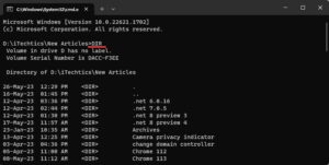How To List Files And Folders In Windows Using Command Prompt