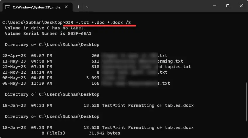How To List Files And Folders In Windows Using Command Prompt