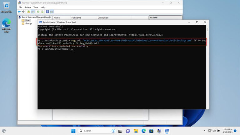 How To Disable UAC Remote Restrictions With LocalAccountTokenFilterPolicy