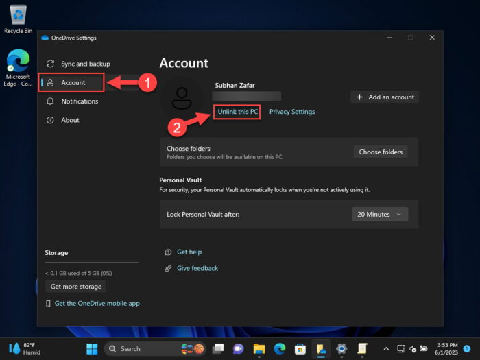 How To Unlink, Disable, Uninstall OneDrive In Windows 11 How To Unlink, Disable, Uninstall OneDrive In Windows 11