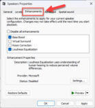 How To Restore Missing Audio Enhancement Tab In Windows