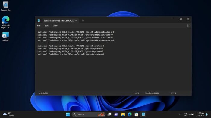 How To Reset Windows Registry And Permissions Acl To Defaults