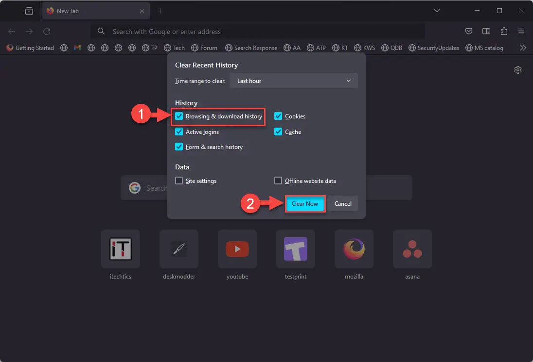 How To Clear, Delete Browsing History In Any Browser