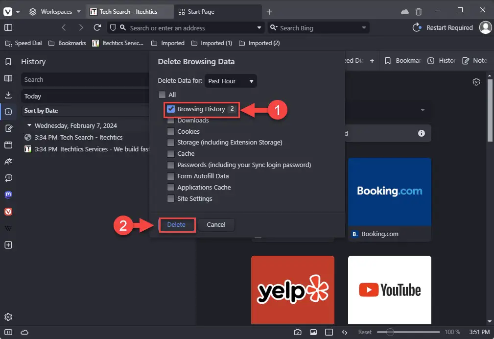 How To Clear, Delete Browsing History In Any Browser