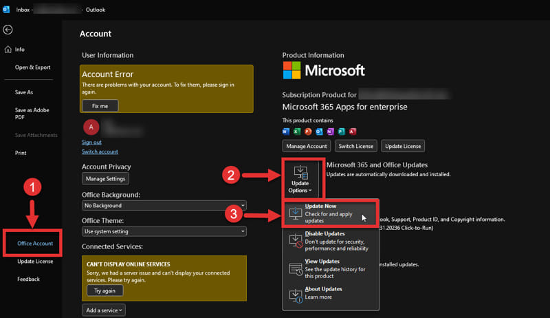 Easy Fix For "Microsoft Outlook Requires An Update Before It Can Start ...